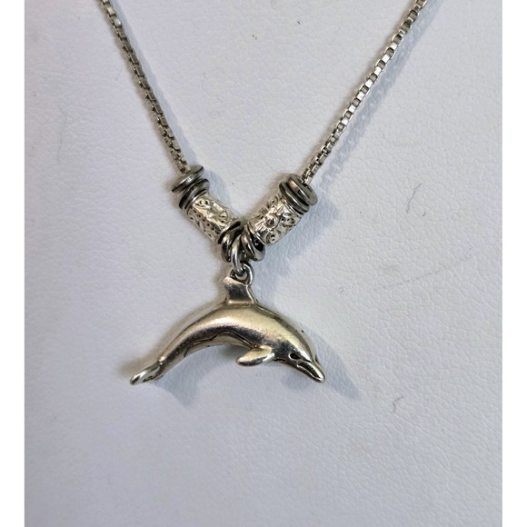 The Unbranded Brand | Jewelry | Vintage Sterling Silver Dolphin Pendant ...